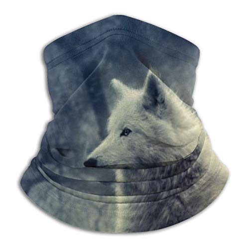 Cool Wolf Ski Cold Weather Face Neck Warmer Fleece Hood Winter Hats ...